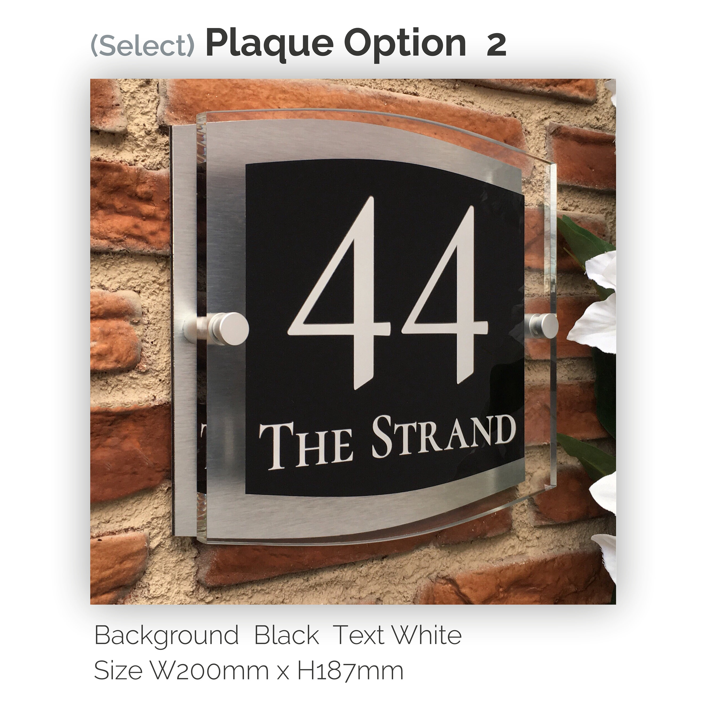 Personalised Modern Address Home Gift Wall Display Plaque Sign - Etsy.de