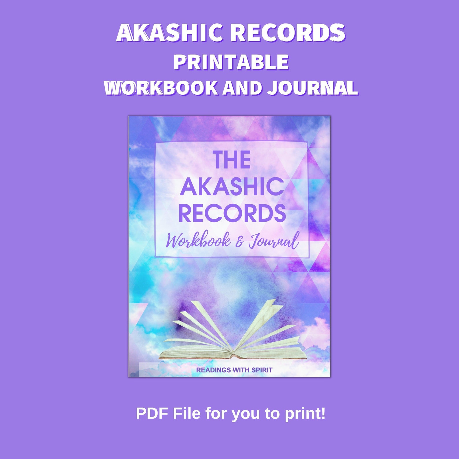 Akashic Records Printable Workbook and Journal 8.5x11 Printable Instant ...