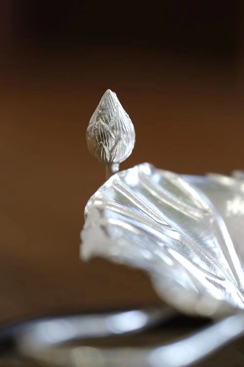 Silver Lotus Leaf-shaped Tea Funnel - Etsy