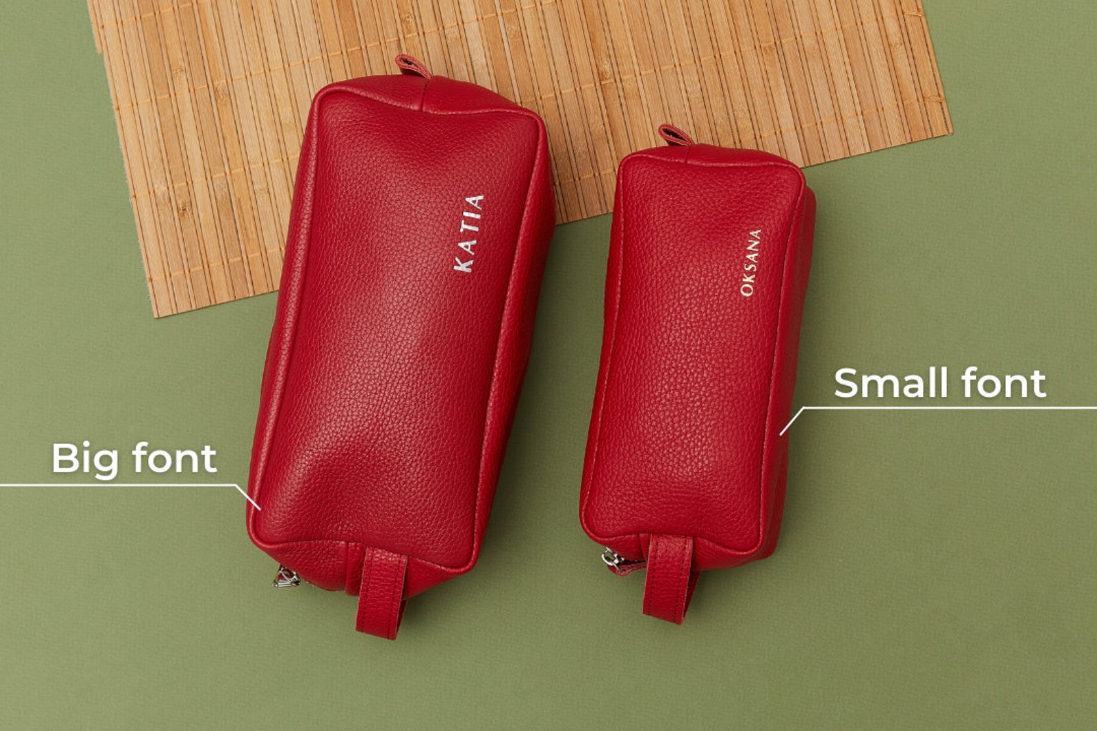Customizable Leather Travel Kit, Monogrammed Unisex Toiletry Bag ...