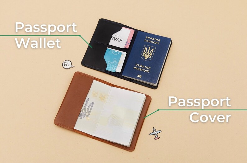 Personalized Passport Cover and Luggage Tag Set Leather - Etsy
