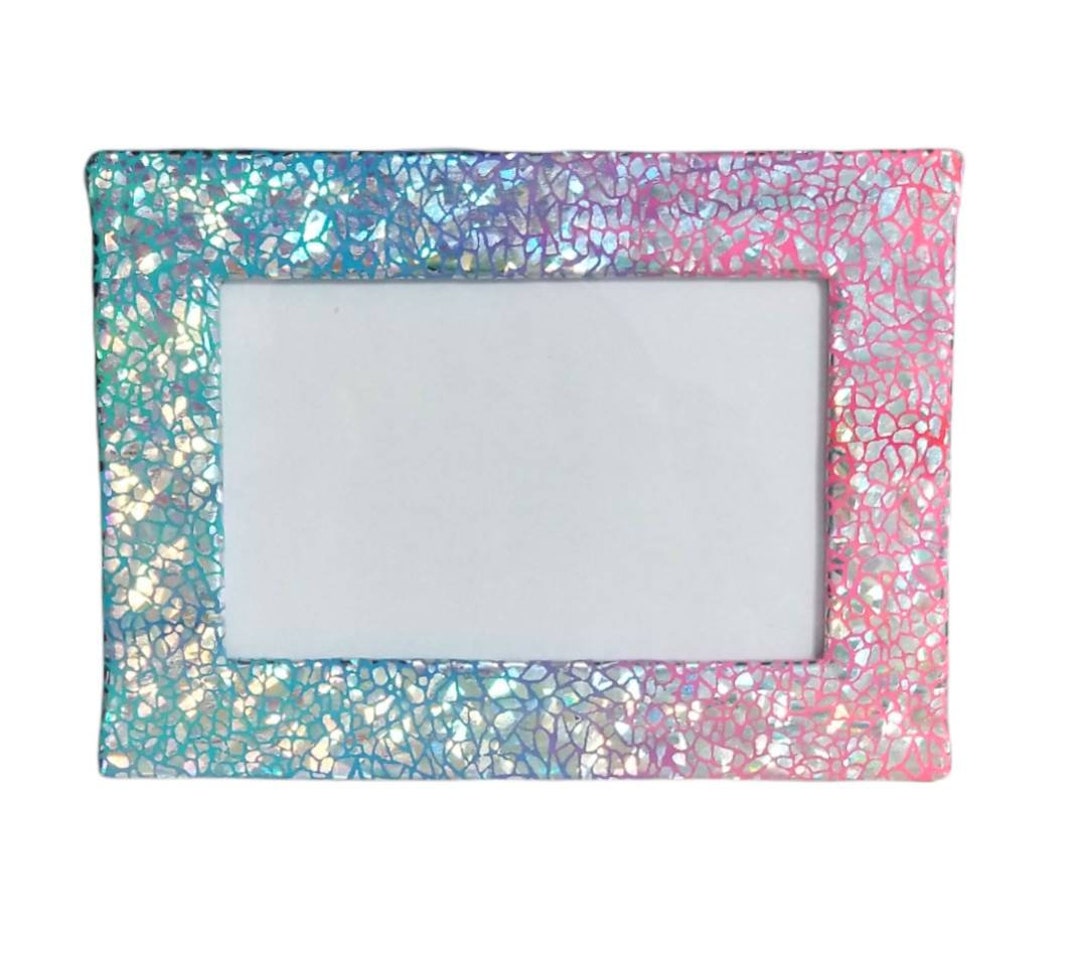 Holographic 4x6 5x7 Picture Photo Frame Bling Desk Room Sparkle Gift ...