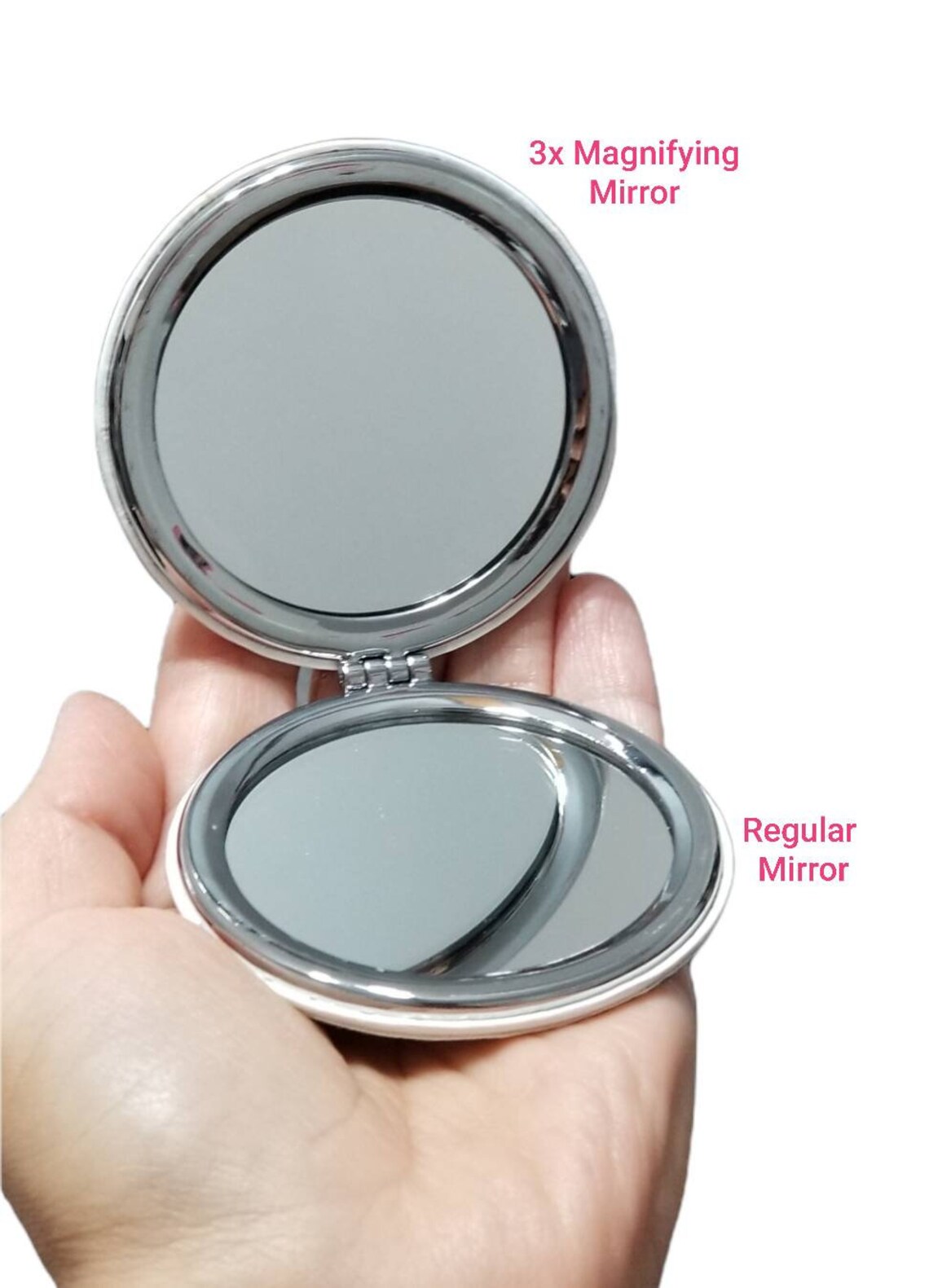 Glitter Compact Mirror Travel Size Gloss Sealed Sparkle - Etsy