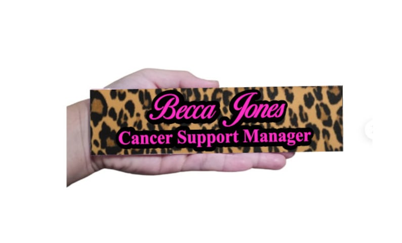 Cheetah Wall Name Plate 8x2 Custom Gloss Sealed Work Office - Etsy