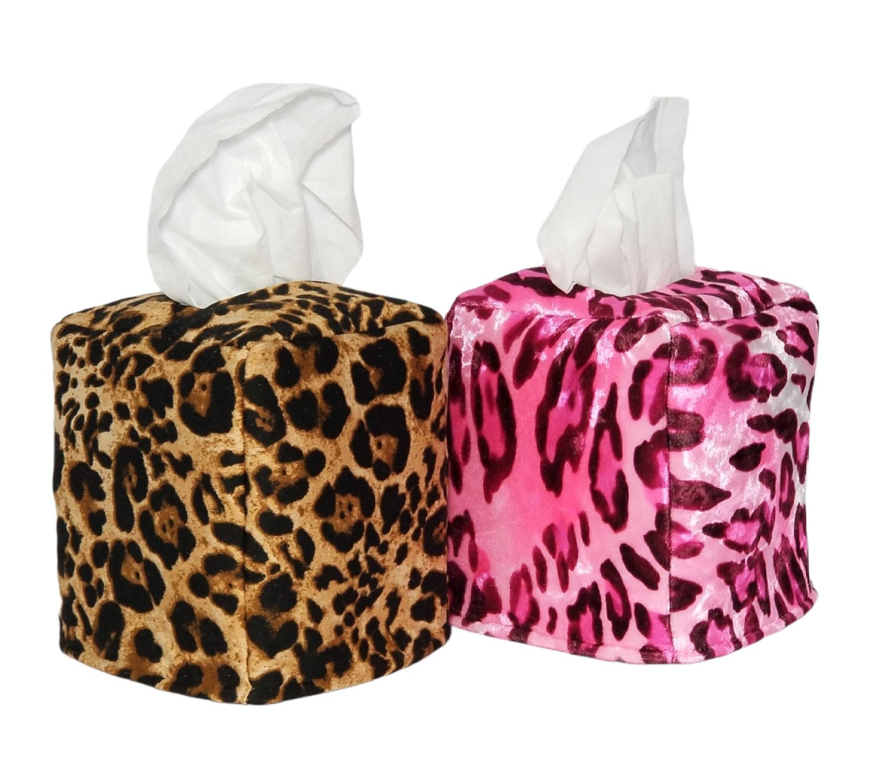 Tissue Box Cover Cheetah Leopard Fabric Sleeve Home Room | Etsy