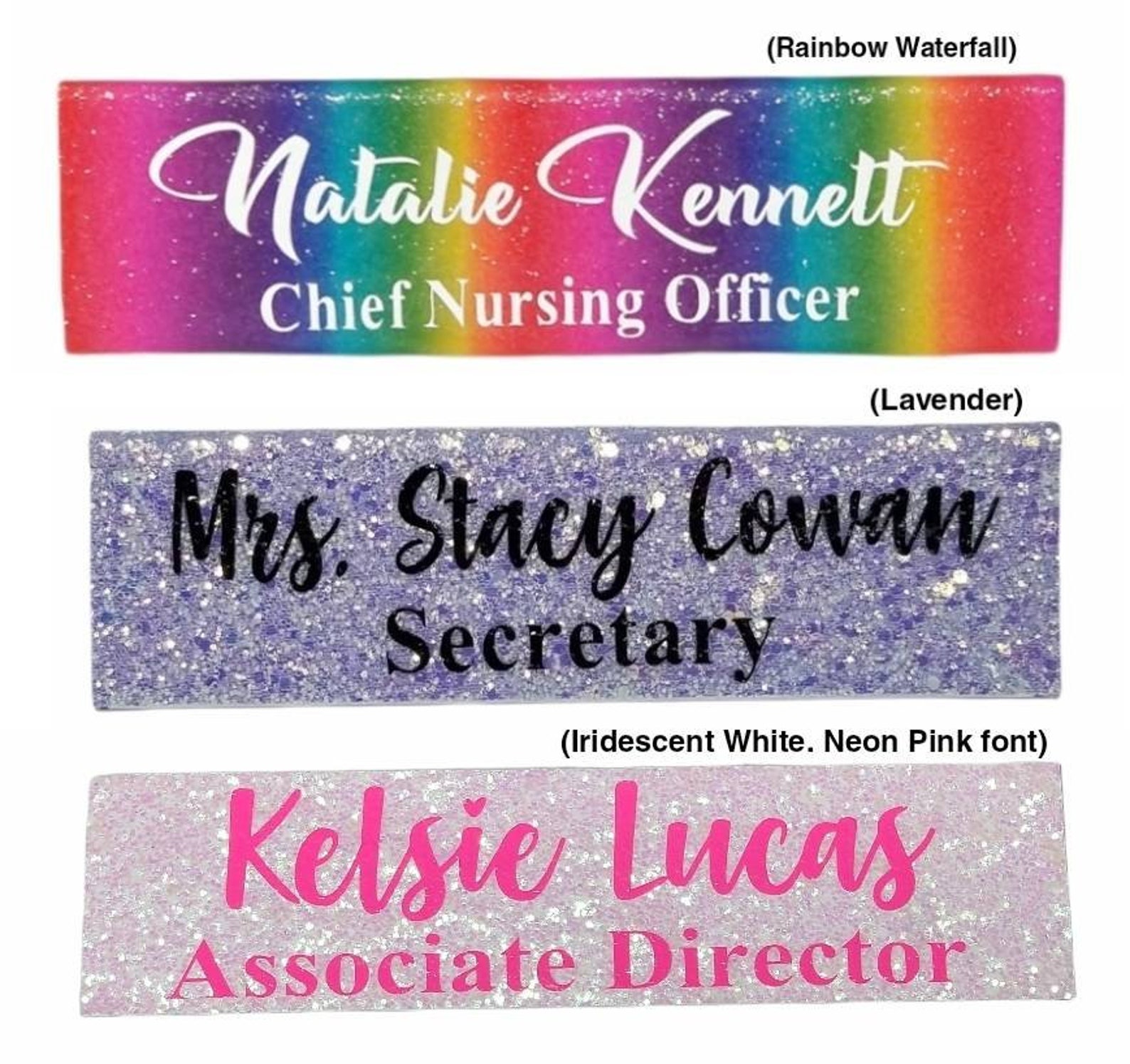 Wall Glitter Name Plate 8x2 Gloss Sealed Sparkle Bling Work - Etsy