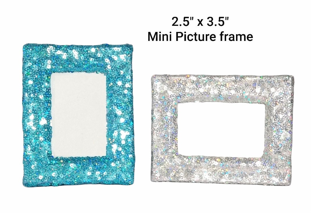 2.5x3.5 Mini Picture Photo Frame Sequin Glitter Bling Desk - Etsy