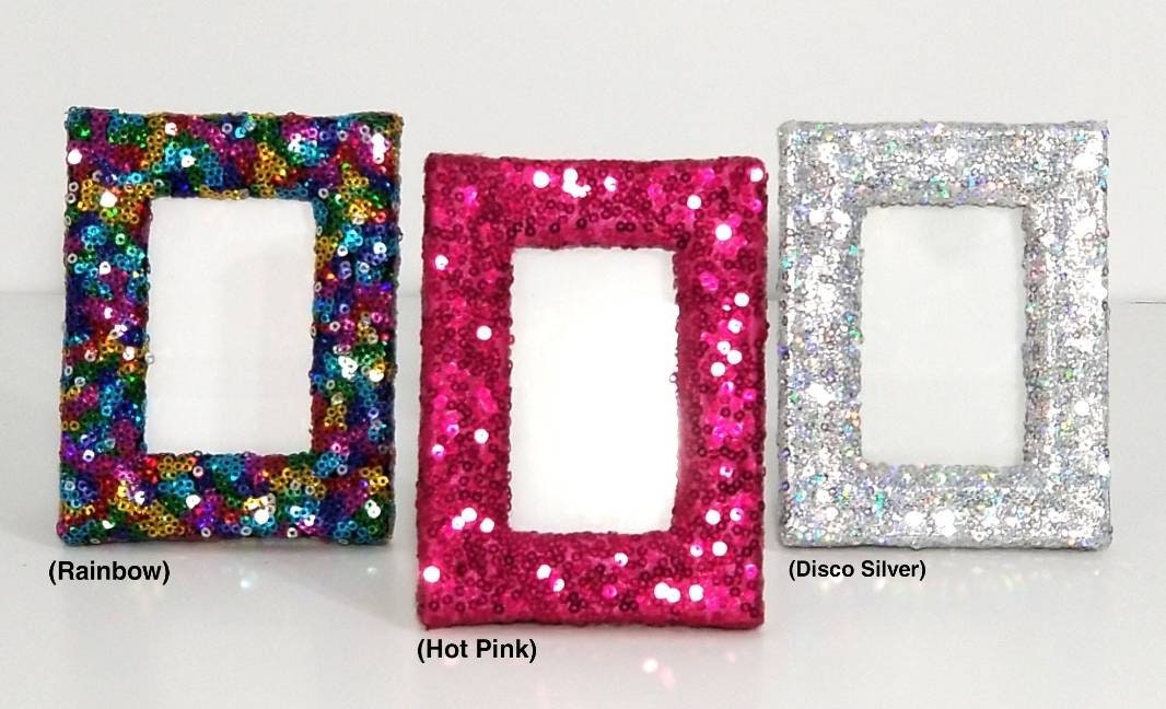 2.5x3.5 Mini Picture Photo Frame Sequin Glitter Bling Desk - Etsy