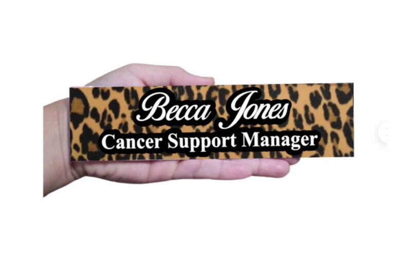 Cheetah Wall Name Plate 8x2 Custom Gloss Sealed Work Office - Etsy