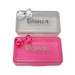 Sparkle Pencil Box Clear Pink Case Makeup Jewelry Holder Personalized ...
