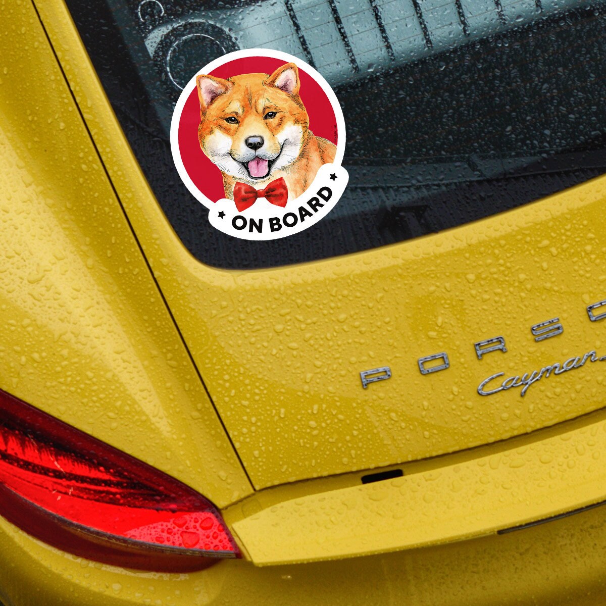 Shiba Inu on Board Car Window Sticker Pack for Women. Shiba | Etsy