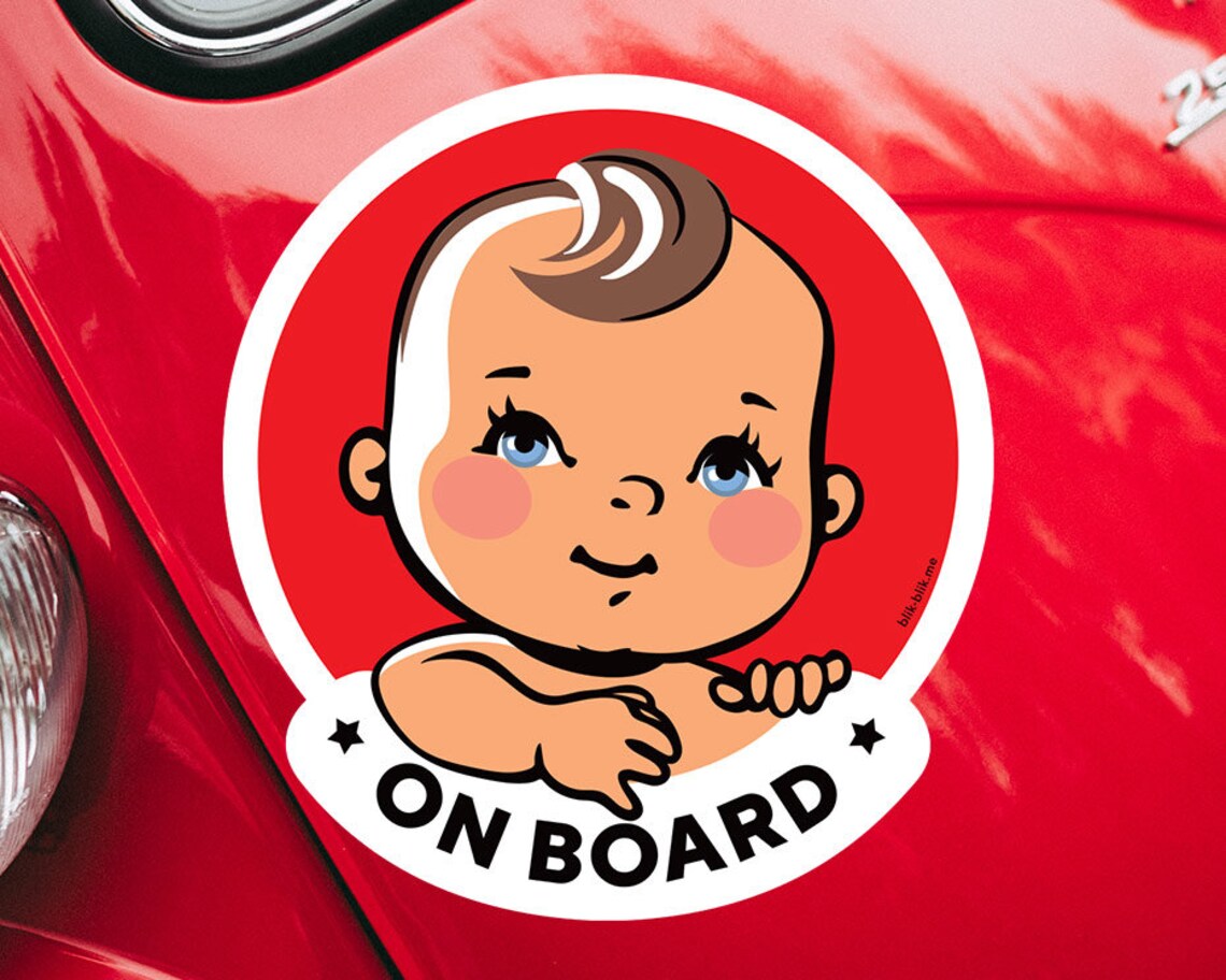 Baby on board vinyl car window sticker for woman. Newborn | Etsy