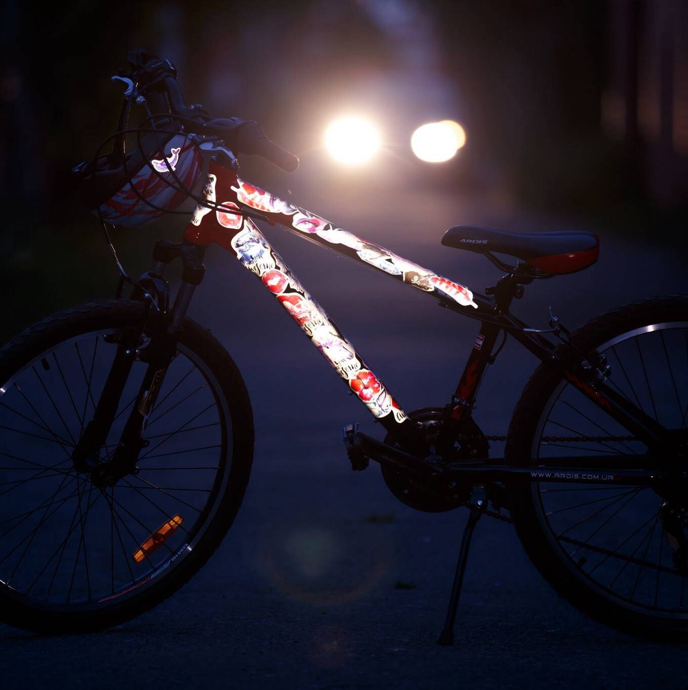 Reflective bike sticker pack Watercolor blue shark 4x8 | Etsy