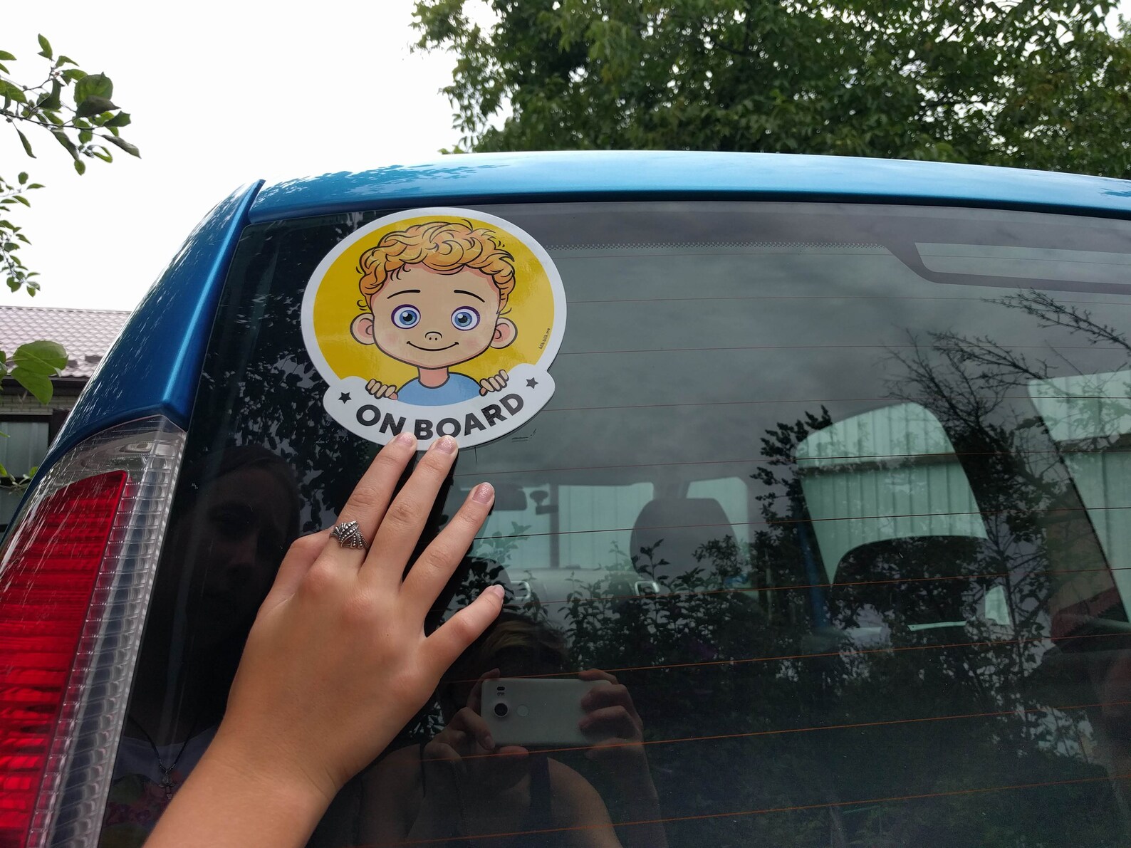 Baby on board vinyl car window sticker for woman. Newborn | Etsy