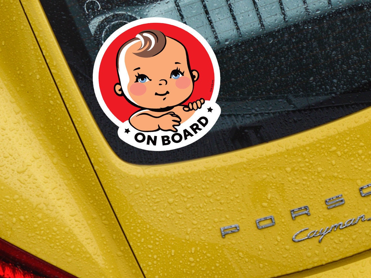 Baby on board vinyl car window sticker for woman. Newborn | Etsy