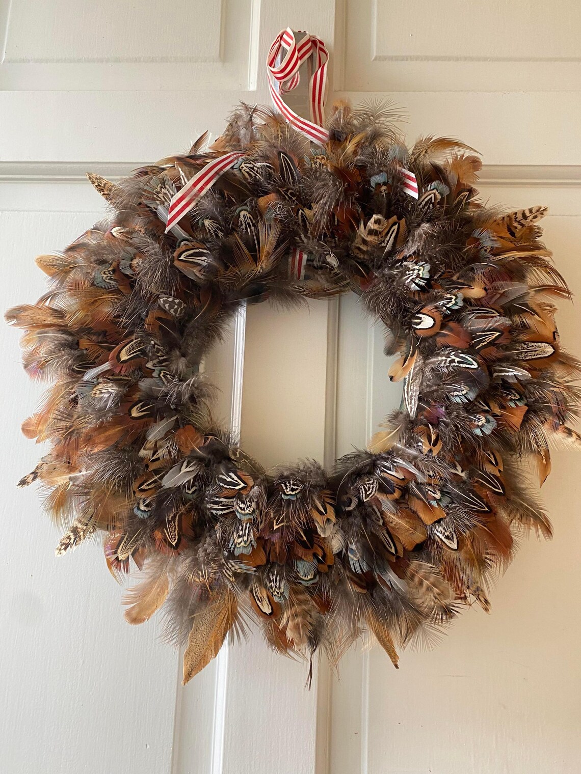 PHEASANT FEATHER WALL Art | Feather Door Wreath | Beautiful Wreaths ...