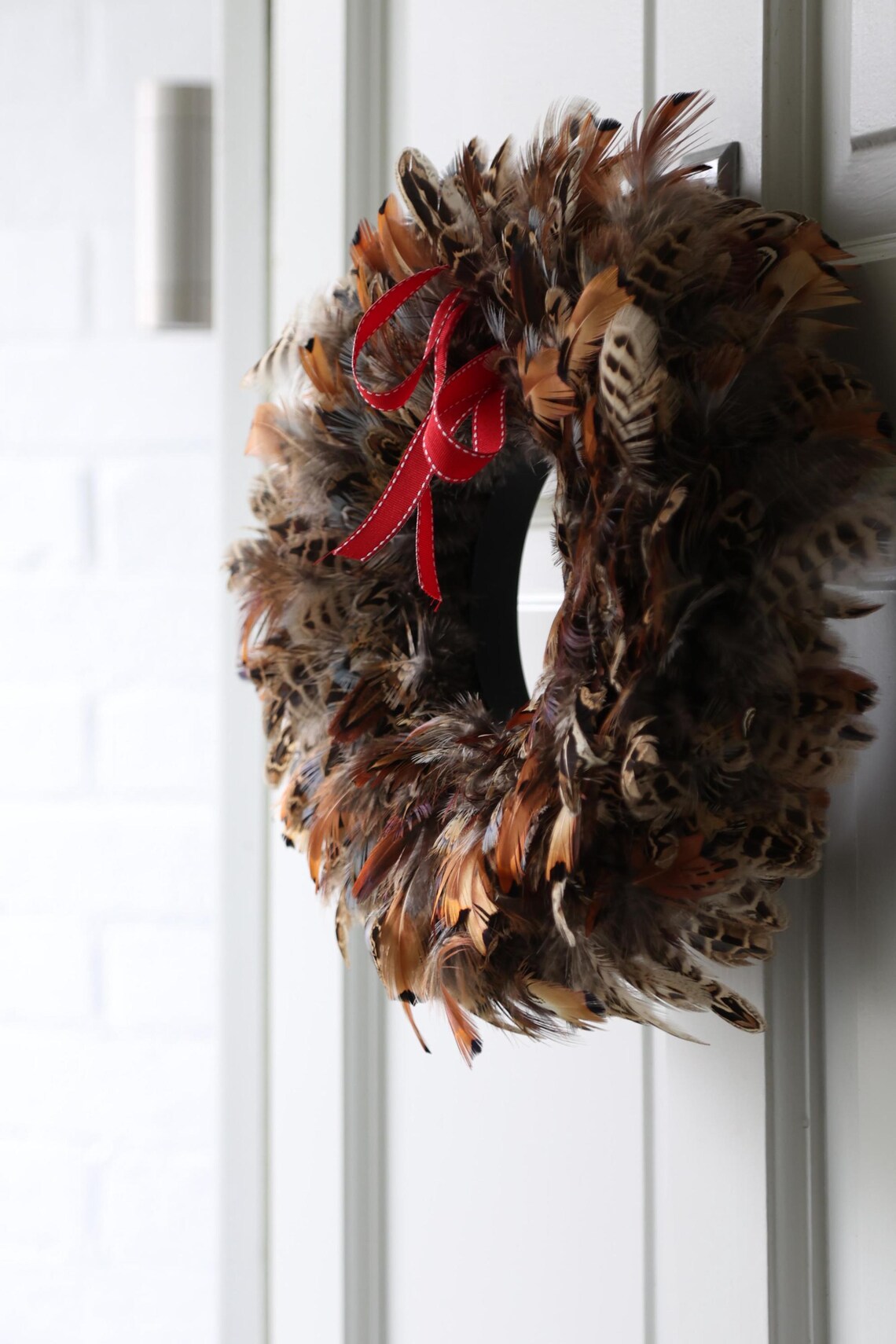 PHEASANT FEATHER WALL Art | Feather Door Wreath | Beautiful Wreaths ...