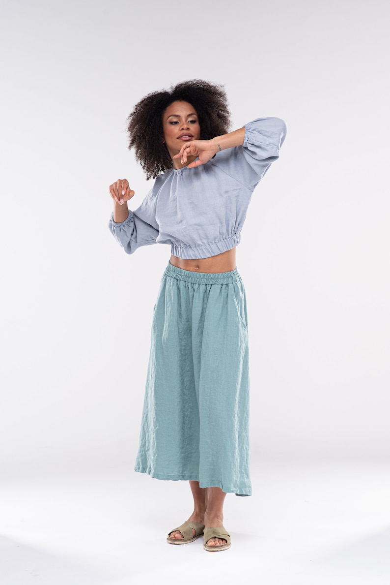 Linen Skirt MERIDA Linen Skirt Summer Linen Skirt Long - Etsy