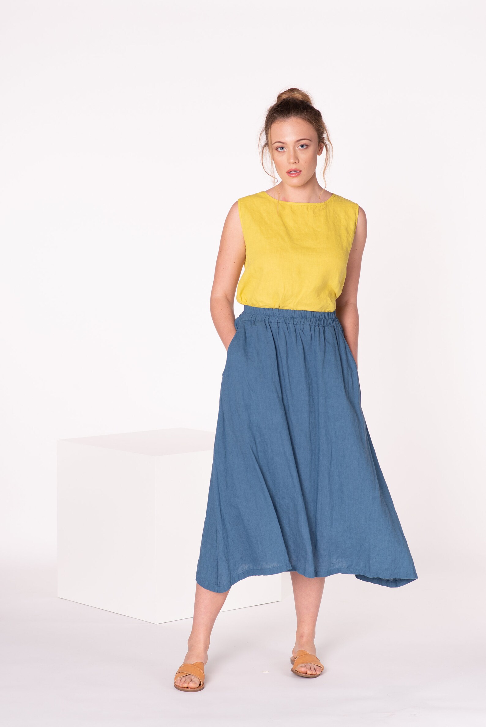 Linen Skirt MERIDA Linen Skirt Summer Linen Skirt Long - Etsy