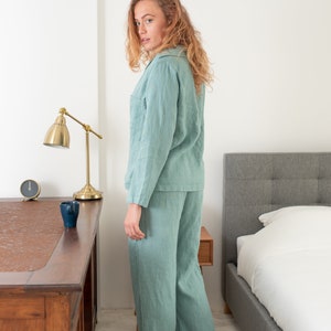 Linen Pajamas, Linen Sleepwear, Pajama Set, Linen Pajamas Set, Linen ...