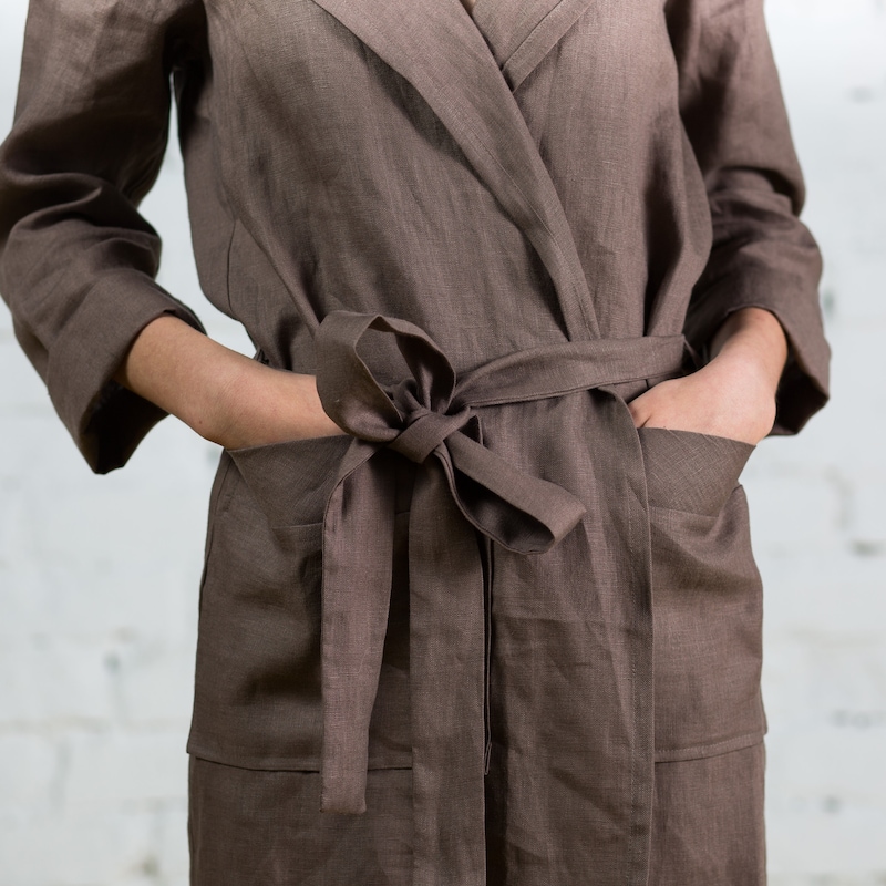 Linen Robe - Etsy