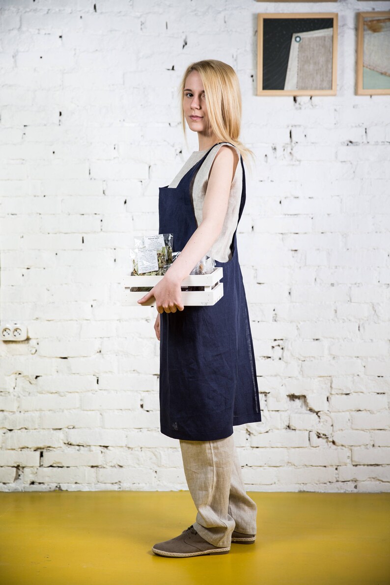 Japanese Apron Dress Pattern, Square Cross Apron, Pinafore Aprons ...