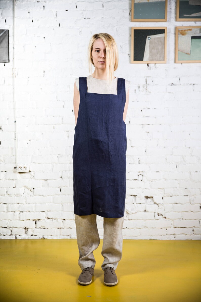 Japanese Apron Dress Pattern, Square Cross Apron, Pinafore Aprons ...