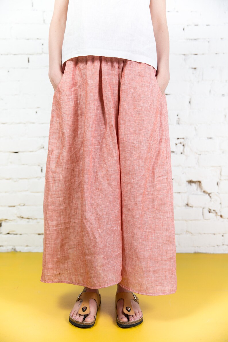 Linen skirt MERIDA linen skirt summer linen skirt long | Etsy