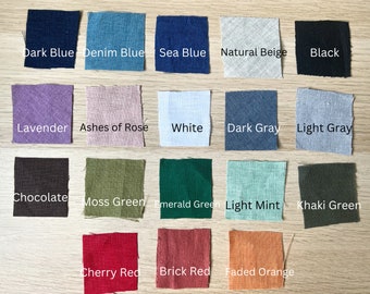 Linen Fabric Samples - Etsy