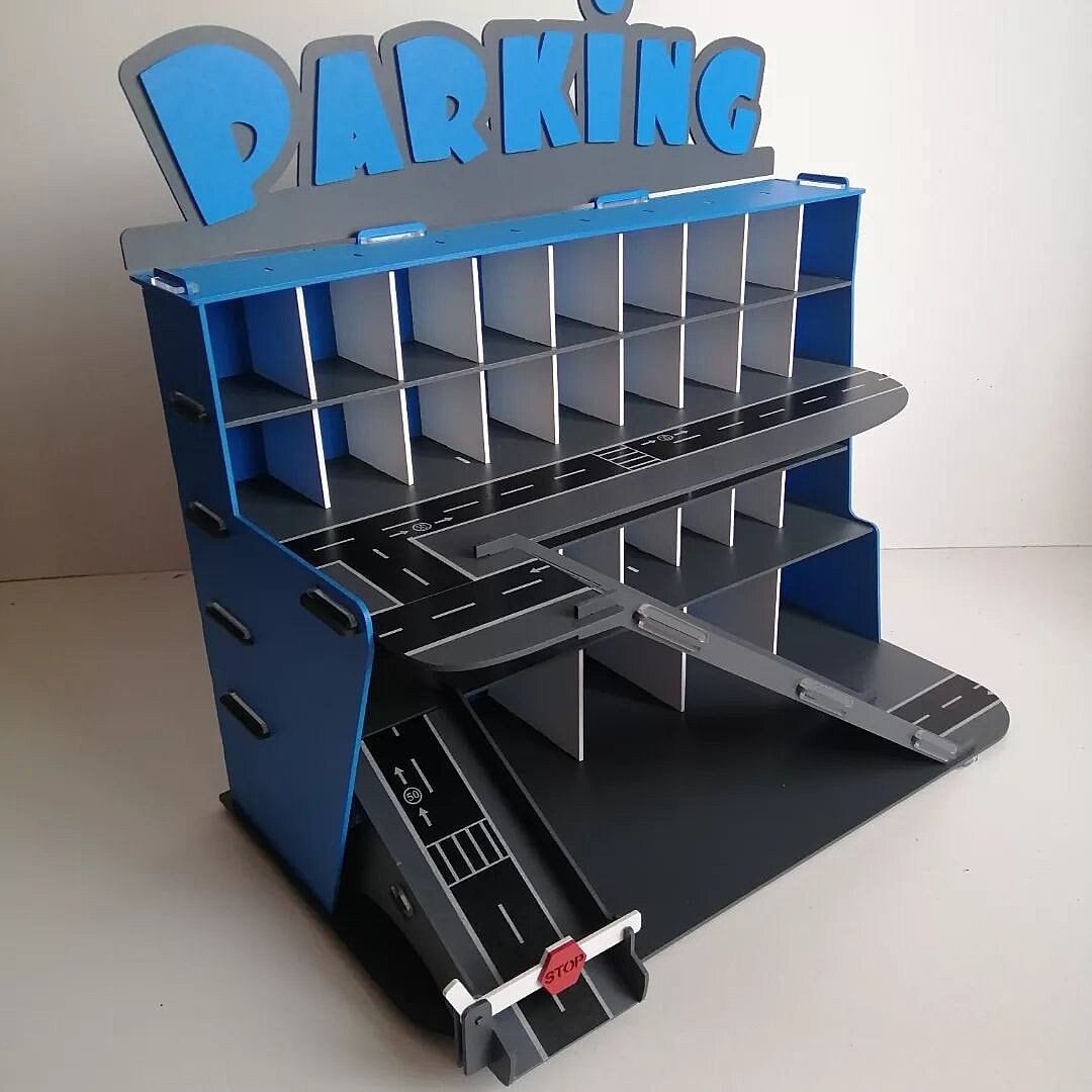 Toy Car Garage Wooden Toy Car Ramp Shelf Toy Car Storage - Etsy