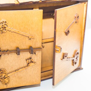 Wooden Key Box 3D - Vintage Style Key Cabinet/ Great Decoupage Wall ...
