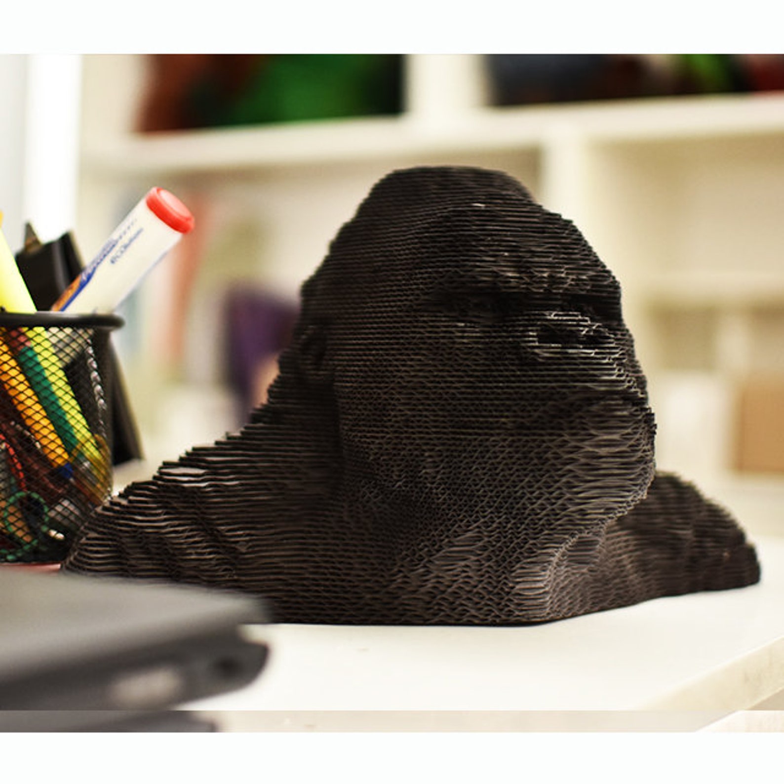 3D Cardboard Monkey Paper Puzzles Corrugated - Etsy