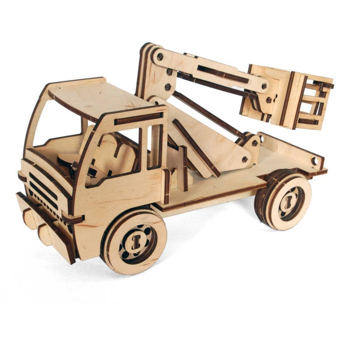 Wood Puzzle, Wooden Game Building, 3D Wooden Car Model, Laser Cut ...