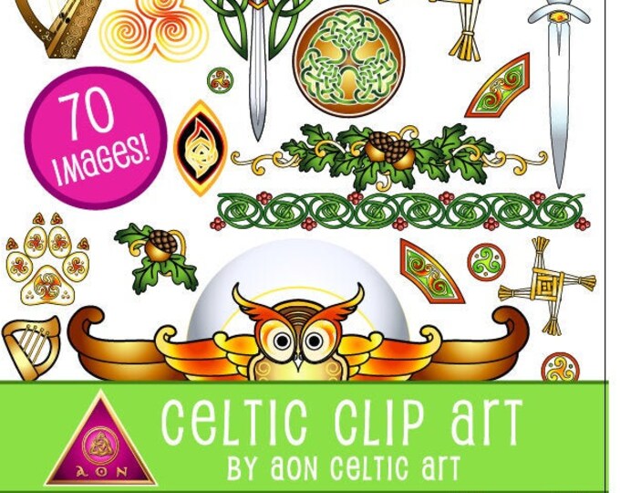 Celtic clip art coloring pages cross stitch and by AonCelticArt