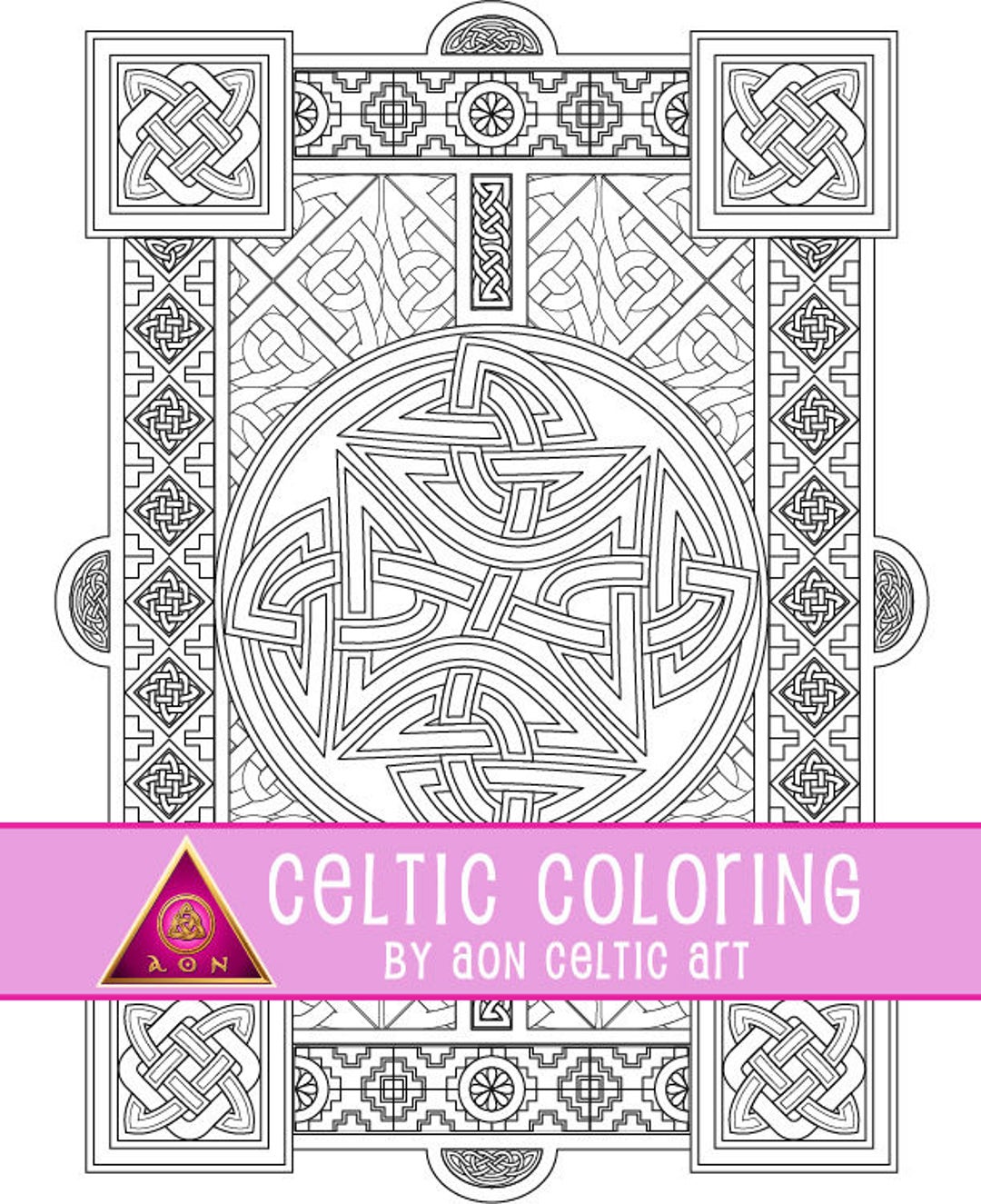 CELTIC COLORING Page Carpet Page Irish Colouring - Etsy