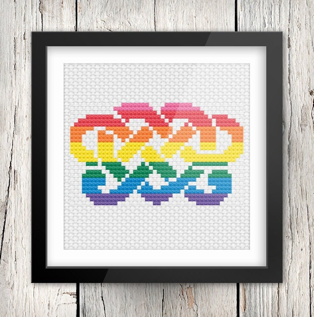 Celtic Cross Stitch Pattern - Irish Heart Knot for Pride or Gifts - Etsy