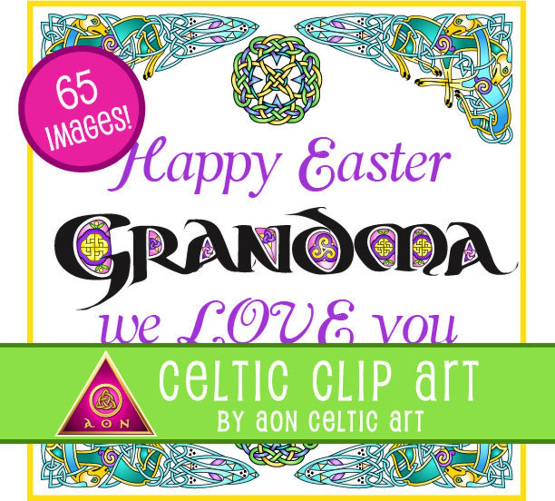 CELTIC Craft Pack - EASTER Clipart - Spring Clipart, Invitations ...