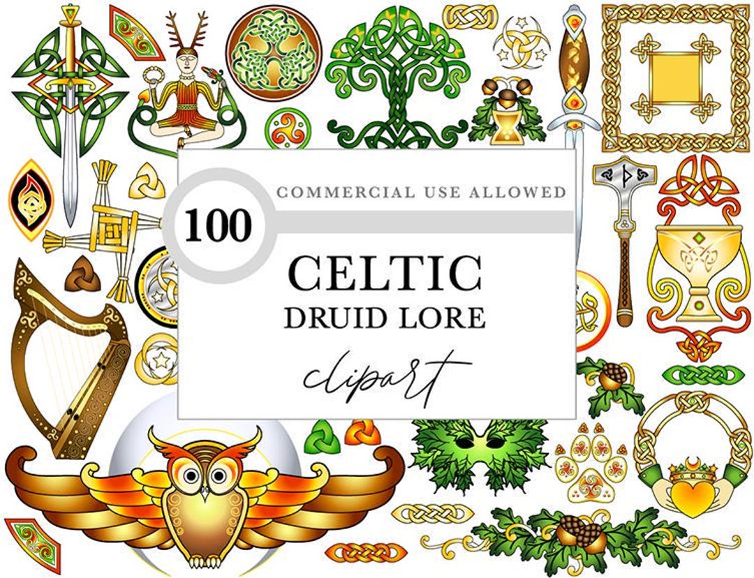 Celtic Clipart Collection - Pagan, Wedding, and Craft Designs - Etsy