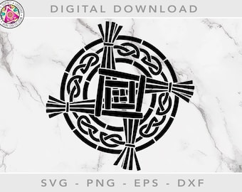 CELTIC STENCILS Claddagh Crests 2 Irish Cricut Silhouette Knots Fantasy Svg Cut File Clipart ...