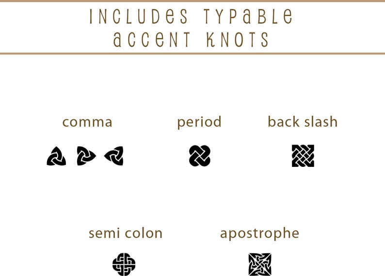 Celtic Font: Uncial Letters and Knot Designs - Wedding Invitations - Etsy