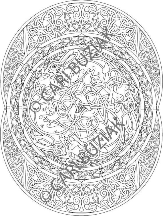 Celtic Mandala Coloring Pages