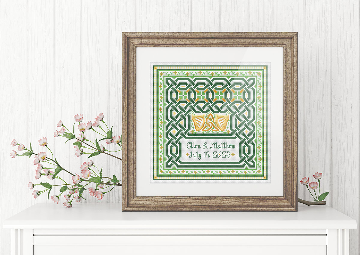 CELTIC Cross-stitch Pattern Irish Wedding Irish Chart Embroidery Knots ...