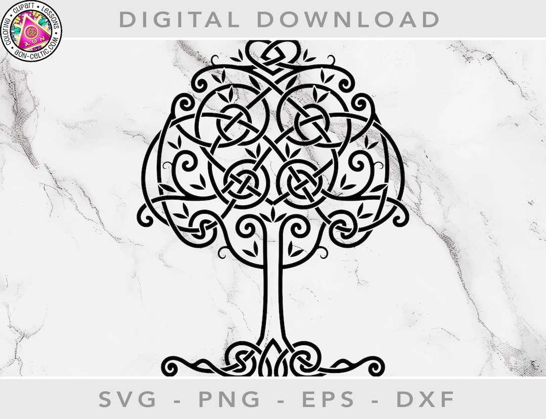 Tree of Life SVG Download - Celtic Knot Craft Design - Etsy