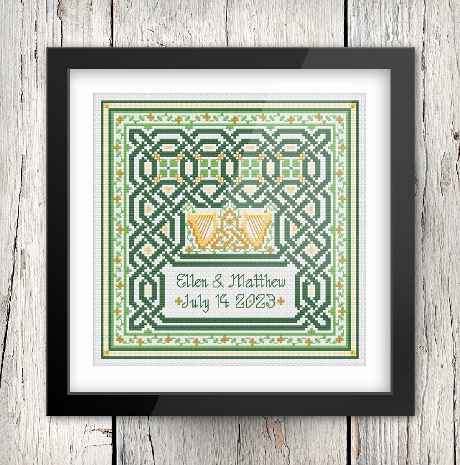 CELTIC Cross-stitch Pattern Irish Wedding Irish Chart Embroidery Knots ...