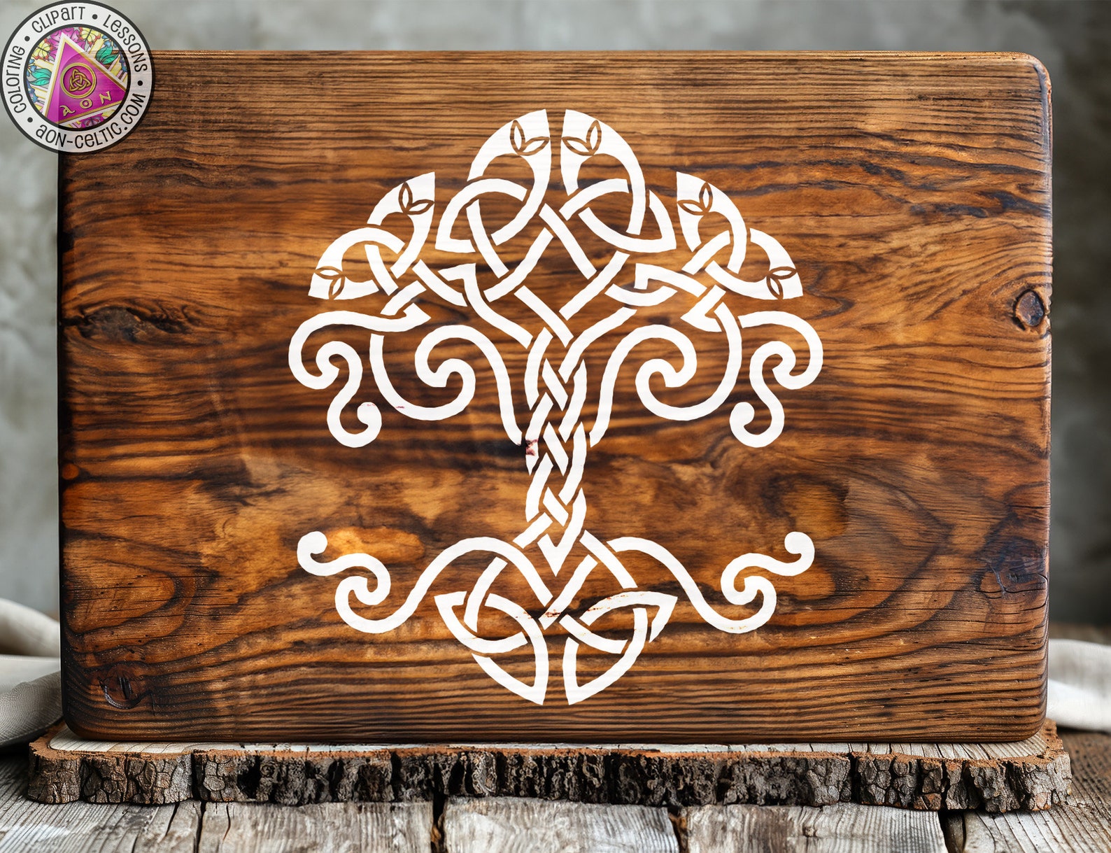 Celtic Tree of Life Clipart, Knotwork Style (SVG, EPS, PNG Download) - Etsy