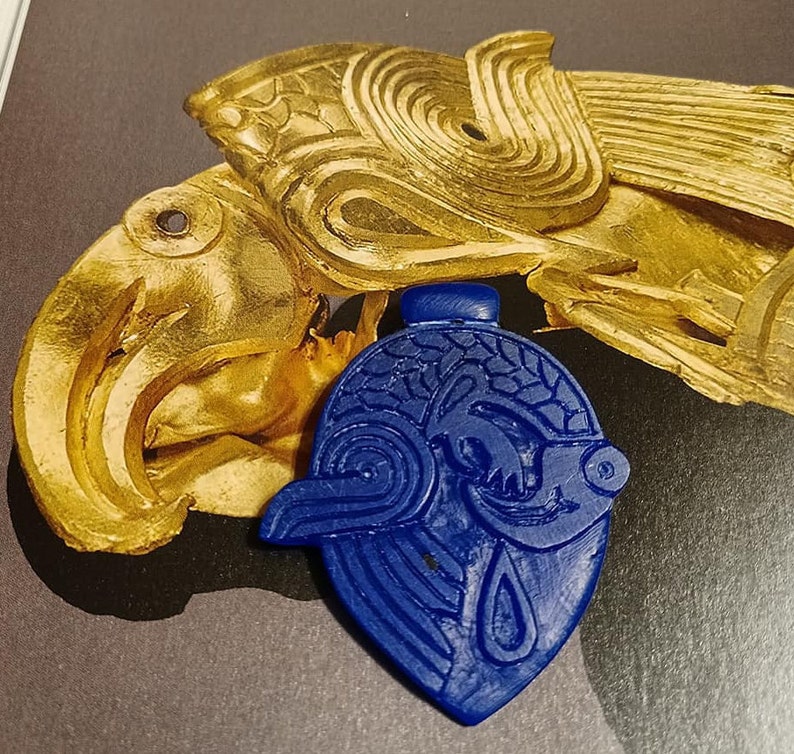 Pelican Medallion - Anglo Saxon Staffordshire Hoard Inspired - Cast ...