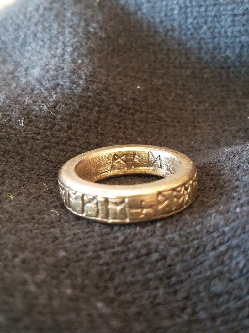 Rune Ring Anglo-saxon Kingmoor Ring-inspired - Etsy