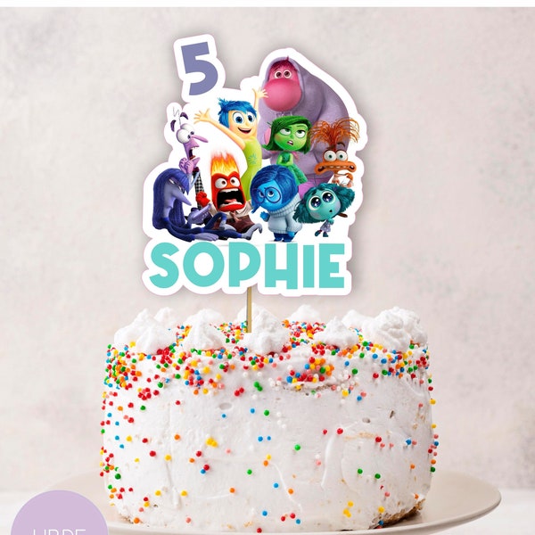 Intensamente 2 Cake Topper - Etsy