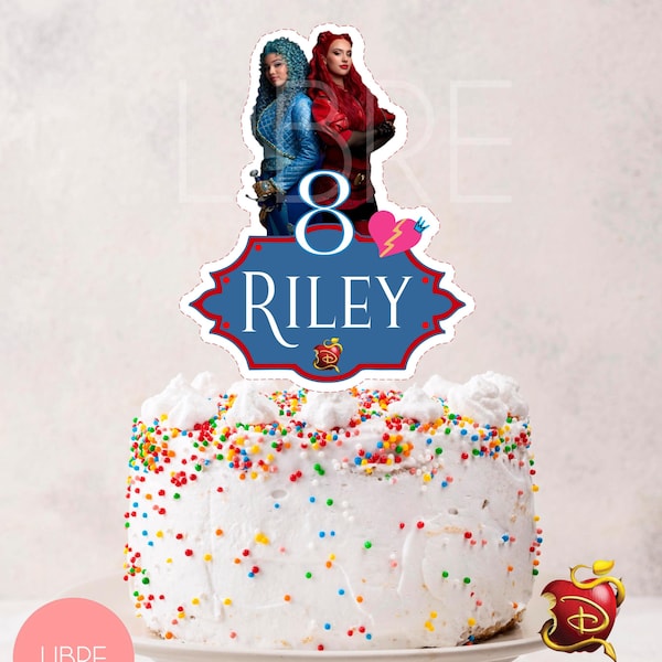 Rise of Red Descendants Cupcake Topper - Etsy