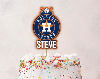 Astros Cake Topper - Etsy